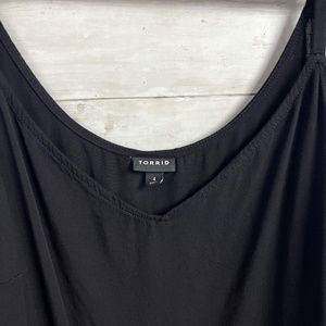 torrid | Tops | Torrid Eva Stretch Black Challis Tank | Poshmark
